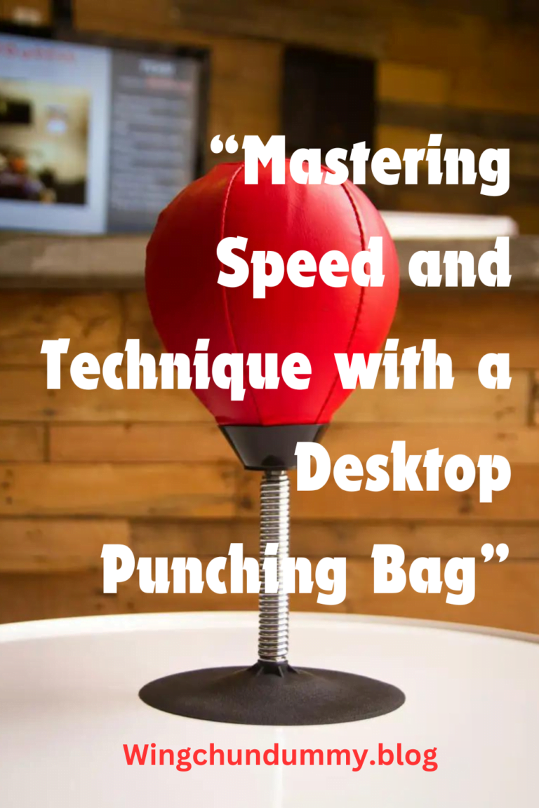 “Mastering Speed and Technique with a Desktop Punching Bag”