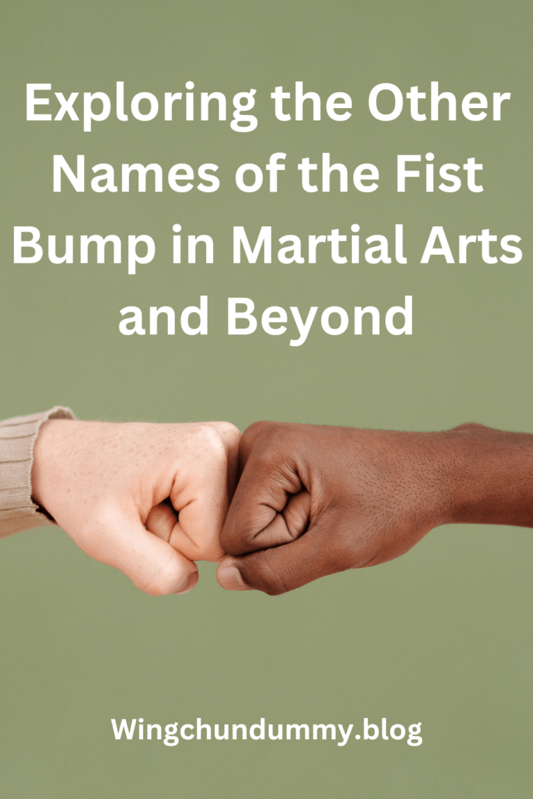 Names of the Fist Bump in History and in Martial Arts